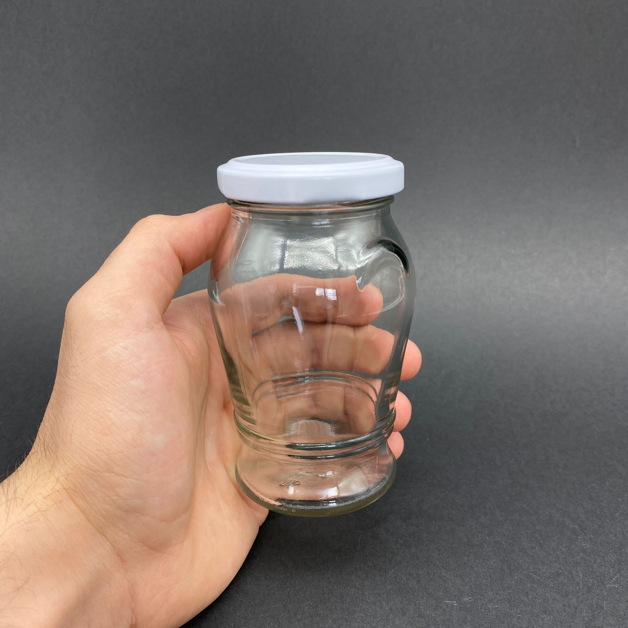 200-cc-kulplu-kavanoz-beyaz-metal-kapakli-200-ml-cam-kavanoz-ud-3947